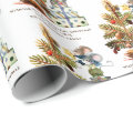 Fun Cute Mice Christmas Tree Name Wrapping Paper | Zazzle