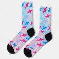 Fun Cute Shark Pattern Socks | Zazzle