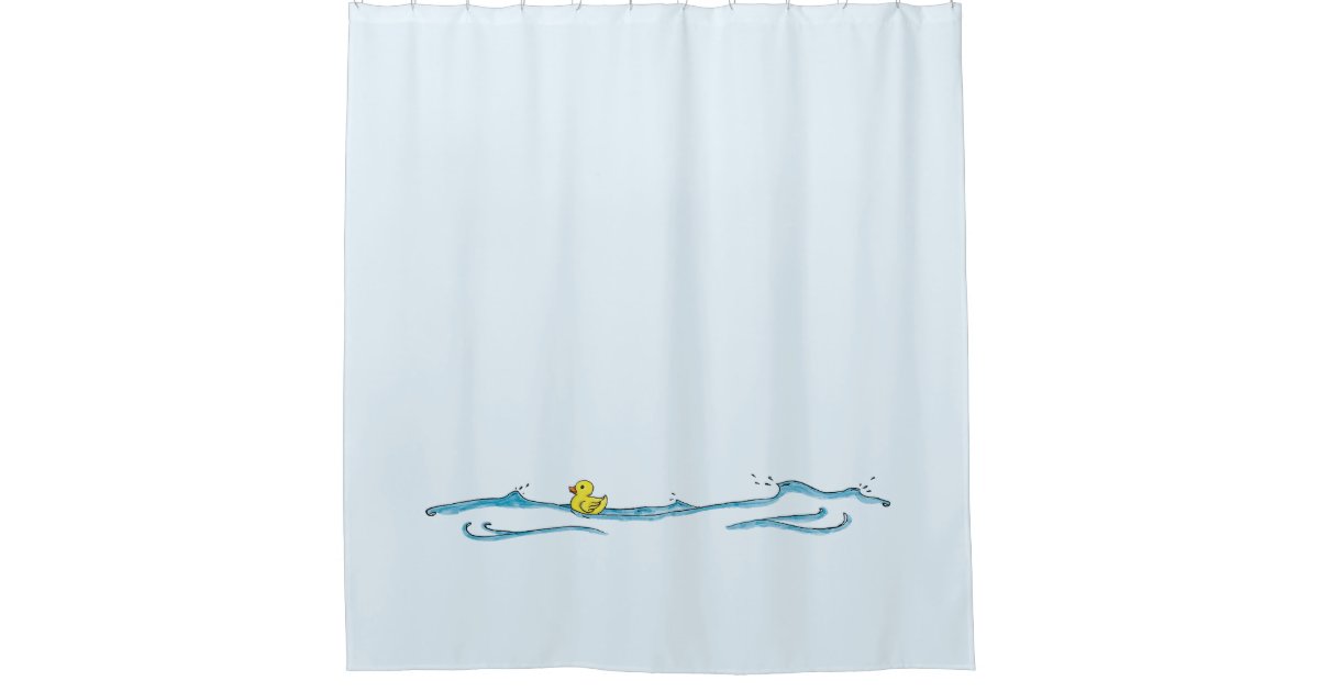 Fun Cute Whimsical Rubber Duck Shower Curtain | Zazzle