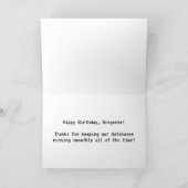 Fun Database Query Happy Birthday Greeting Card | Zazzle