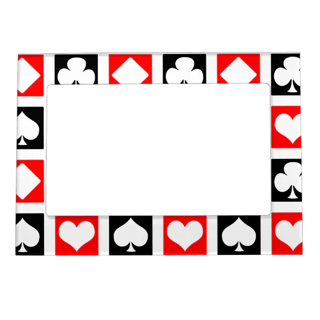 Fun Deck of Cards Magnetic Picture Frame | Zazzle