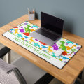 Fun Dinosaur Pattern Colorful Desk Mat | Zazzle