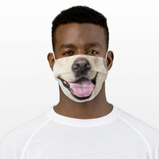 Fun Dog face Animal Cloth Face Mask | Zazzle