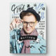 Fun Doodle Sketch Magazine Cover Grad Photo Plaque | Zazzle