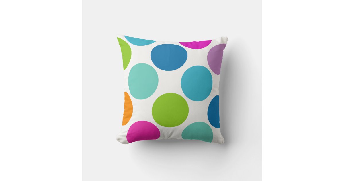 Fun Dots Pillow | Zazzle