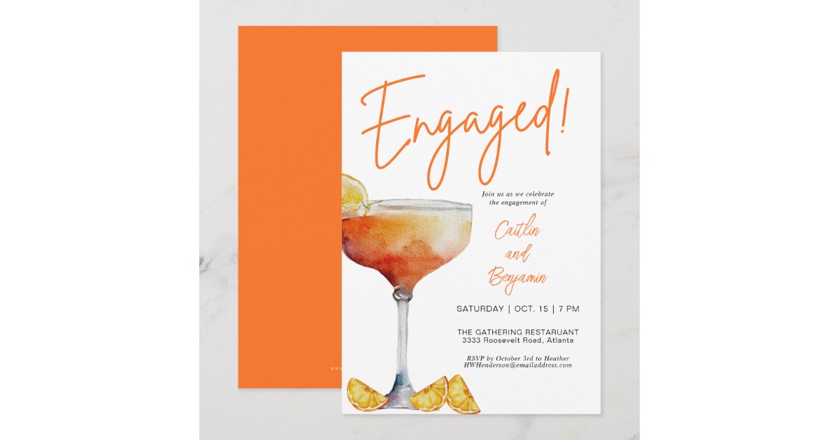 Fun Engagement Party Invitation | Zazzle