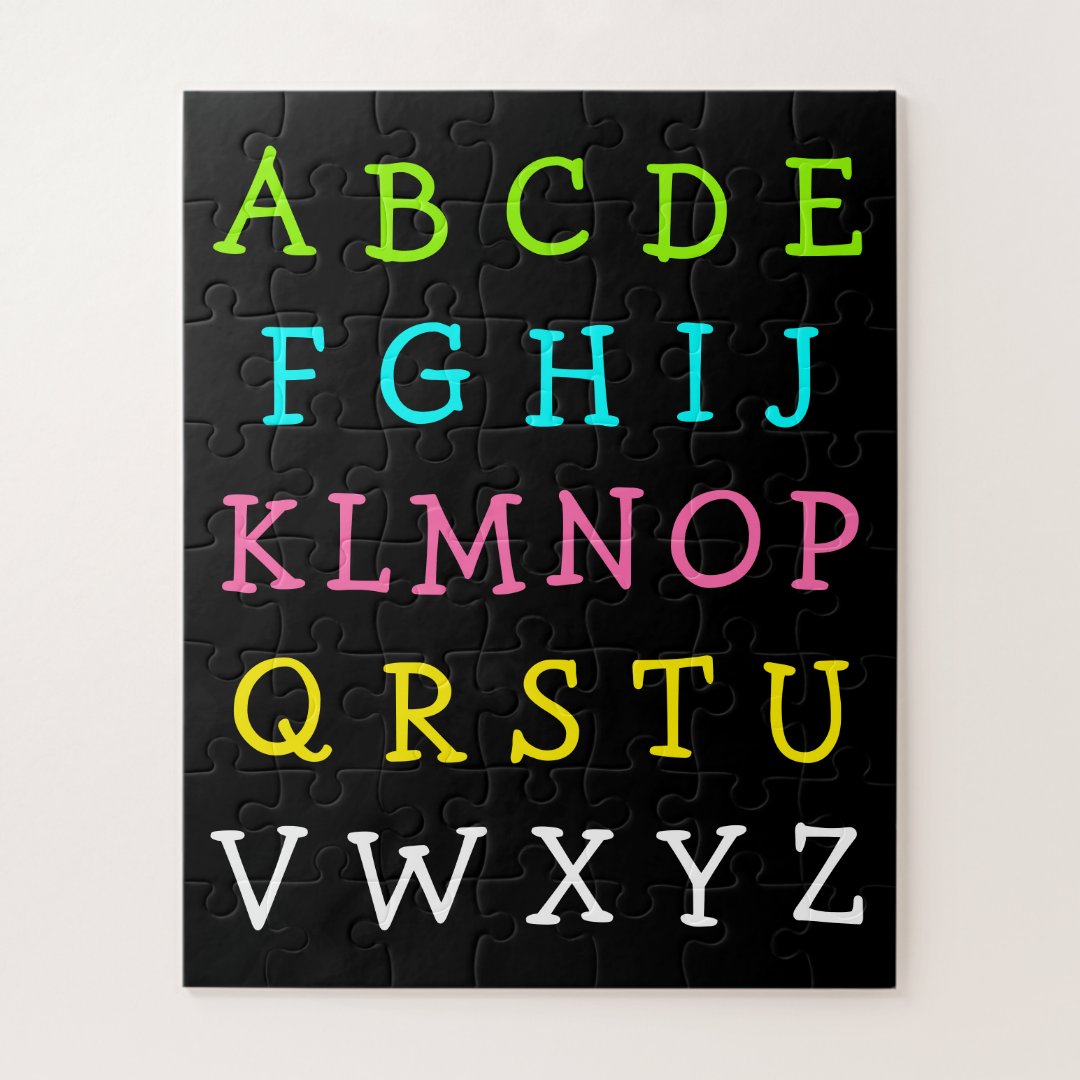 Fun English Alphabet Letters Puzzle | Zazzle