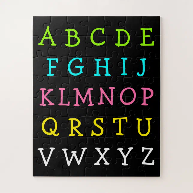 Fun English Alphabet Letters Puzzle | Zazzle