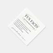 Fun Facts Gold Personalized Paper Napkins | Zazzle