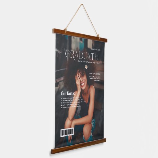 Fun Facts | Graduate Magazine Cover Photo Hanging Tapestry | Zazzle