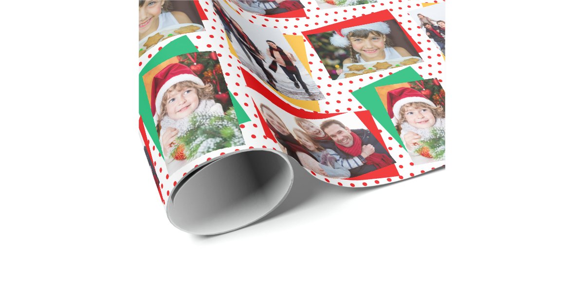 Fun Family Photo Christmas Paper Template | Zazzle