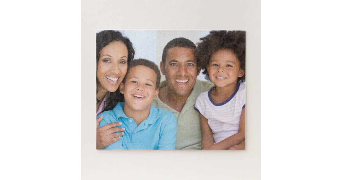 Fun Family Photo Custom Jigsaw Puzzle | Zazzle