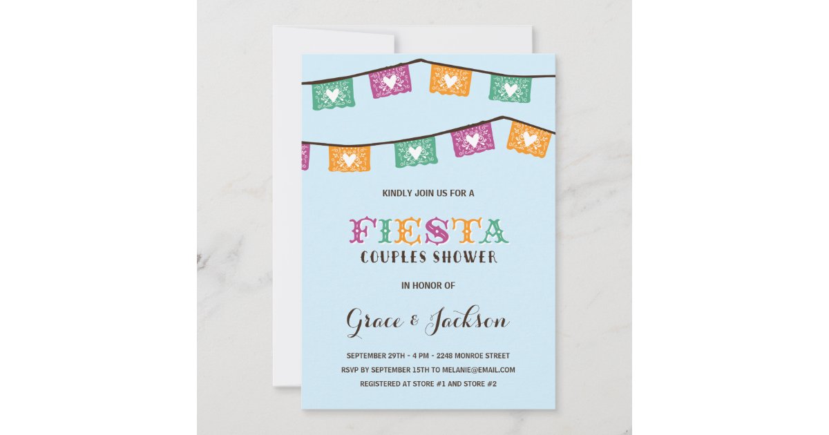 Fun Fiesta | Couples Wedding Shower Invitation | Zazzle