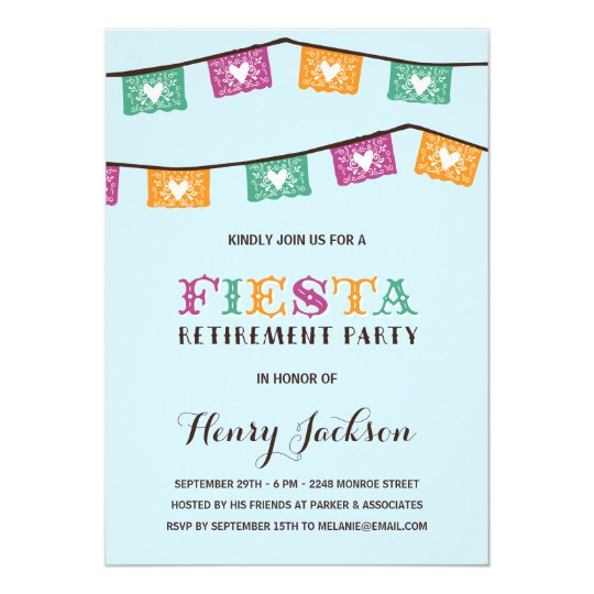 Fun Fiesta | Retirement Party Invitation | Zazzle.com