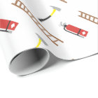 Firefighter Maltese Cross Thin Red Line Wrapping Paper | Zazzle.com