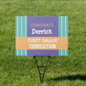 Fun!! First Grade Completion yard sign | Zazzle