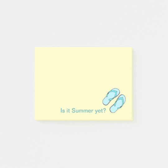 Fun Flip Flops Summer Yet Post-it® Notes | Zazzle.com