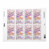 Fun, Flirty & Colorful Wine Label | Zazzle