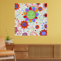 Fun Floral “Amazing Things” Classroom poster | Zazzle