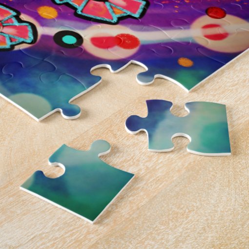 Fun Floral Encouraging Be Yourself Inspirivity Jigsaw Puzzle | Zazzle