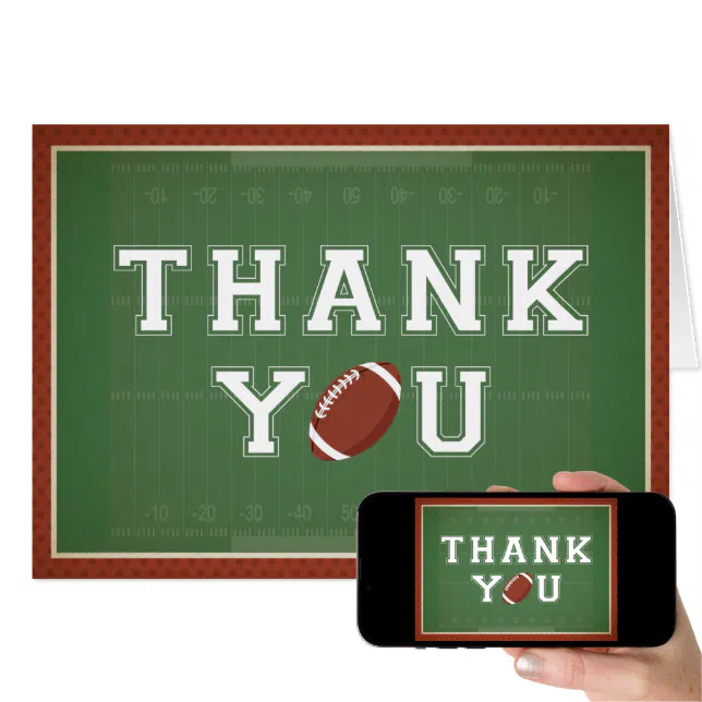 Fun, Football Thank You | Zazzle