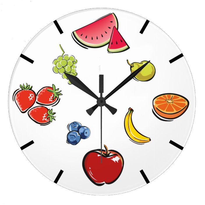 Fun Fruit Clock | Zazzle.com