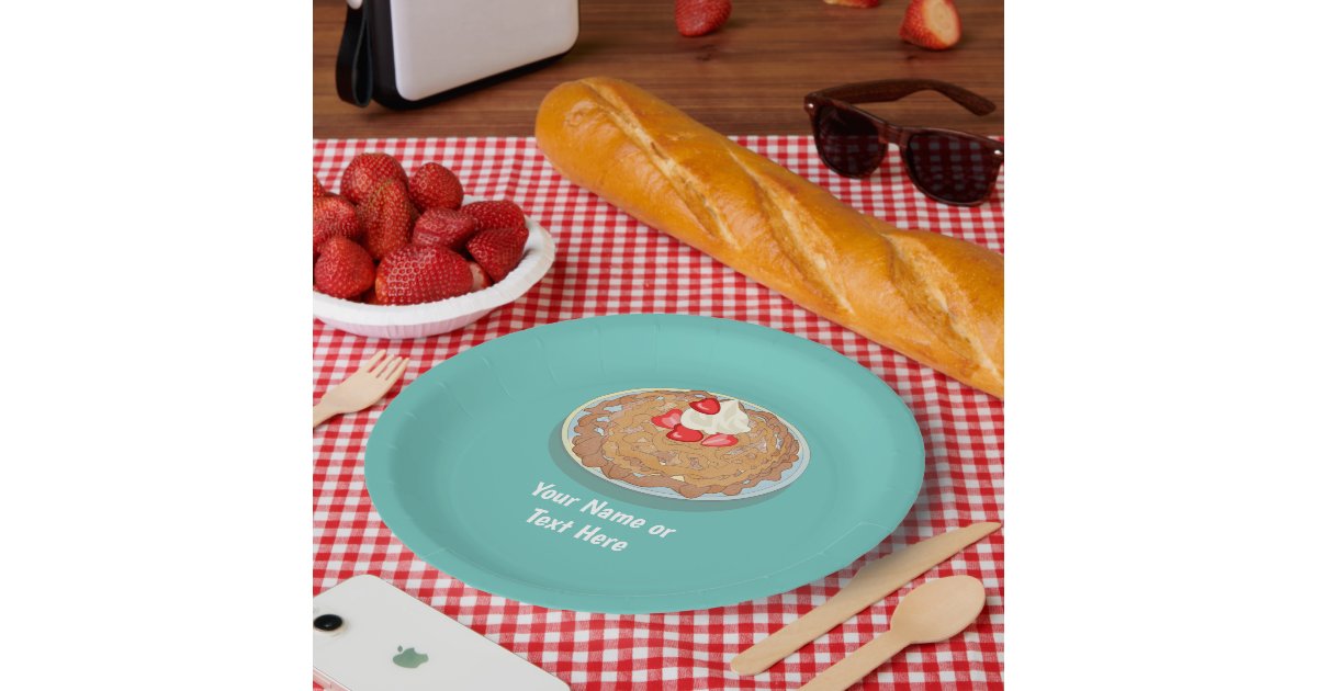 Fun Funnel Cake - Fairground Theme - custom event Paper Plates | Zazzle