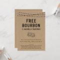 Fun Funny Free Bourbon Tasting Party Invitation | Zazzle