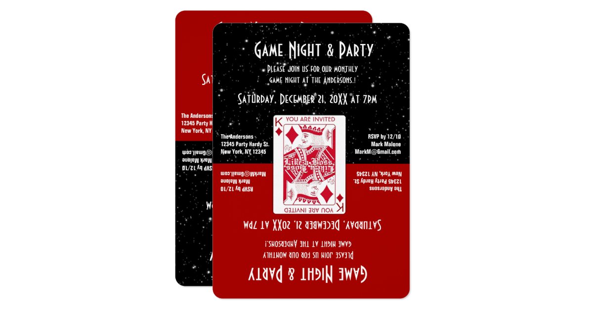 Fun Game Night Invitation | Zazzle.com