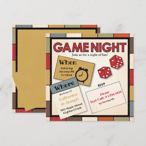 Fun Game Night Invitation | Zazzle