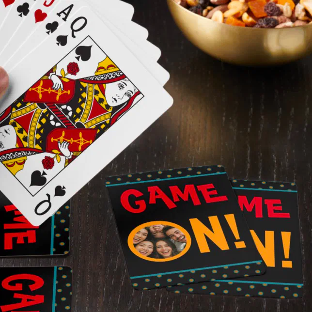 Fun Game On Custom Photo Playing Cards | Zazzle