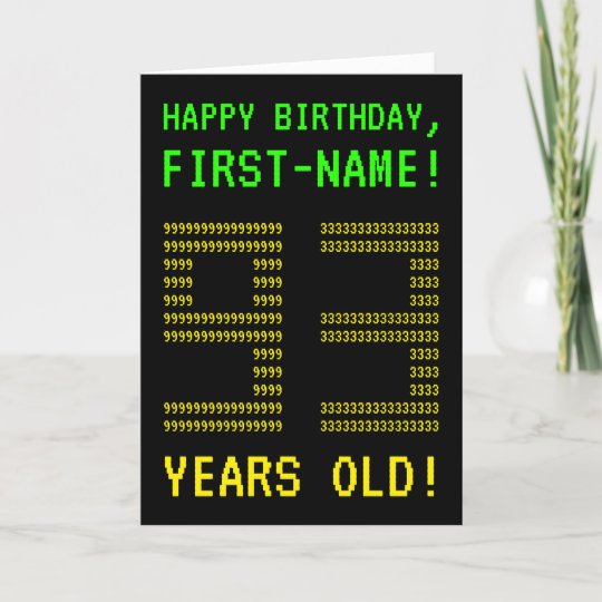 Fun, Geeky, Nerdy "93 YEARS OLD!" Birthday Card | Zazzle.com
