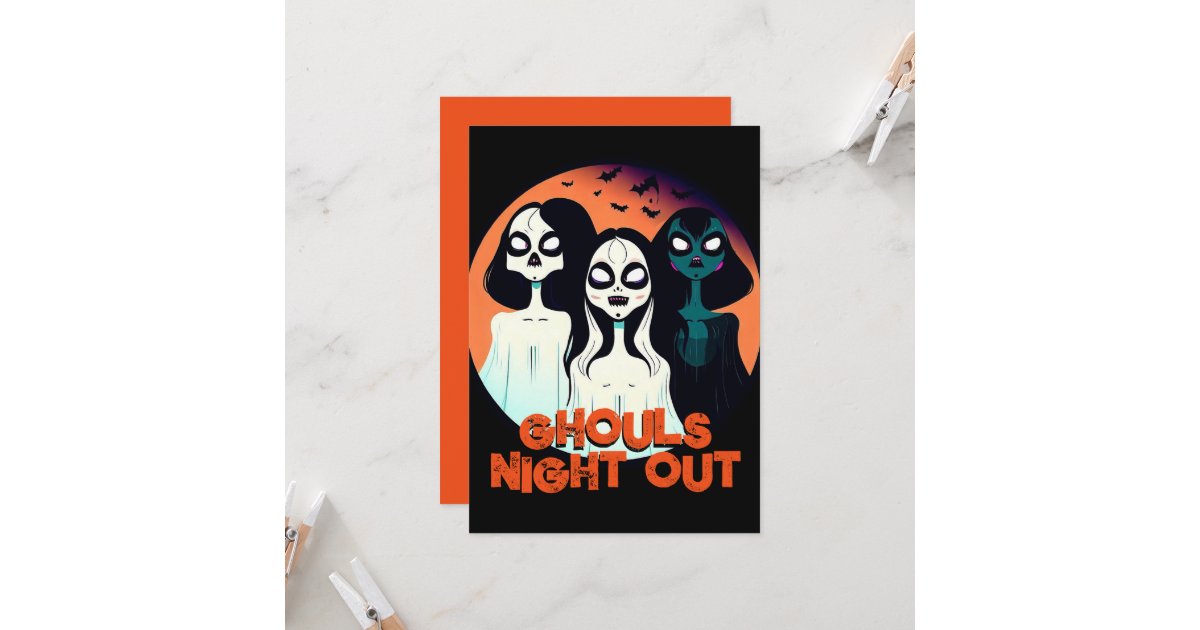 Fun Ghouls Night Out Invitation | Zazzle