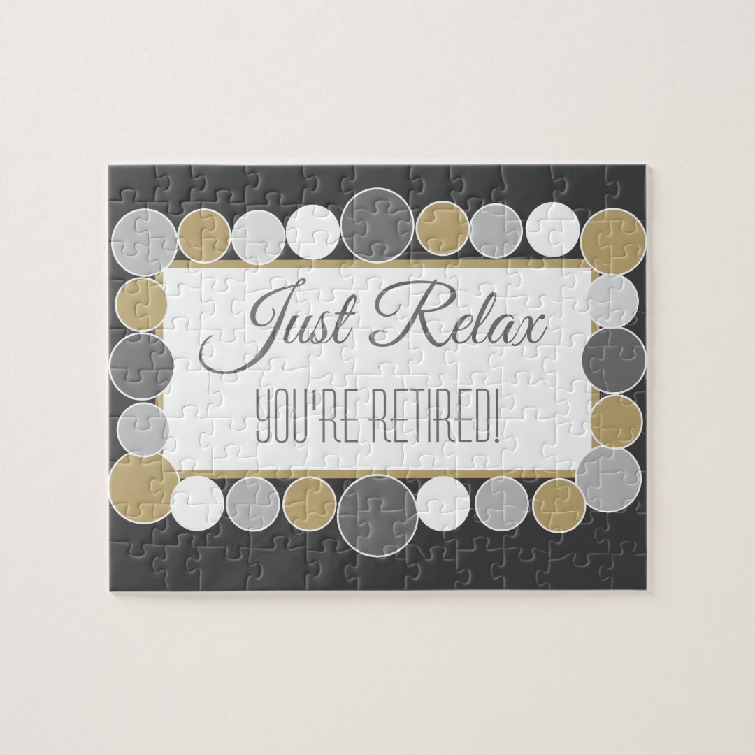 Fun Gift! RETIREMENT jigsaw puzzle | Zazzle