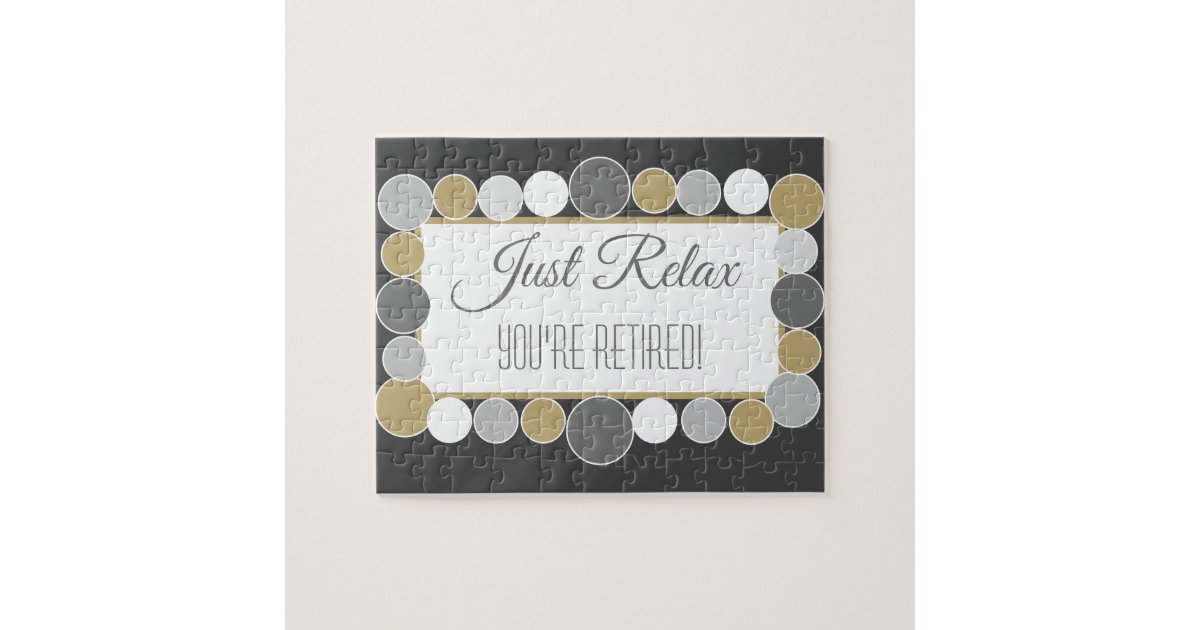 Fun Gift! RETIREMENT jigsaw puzzle | Zazzle
