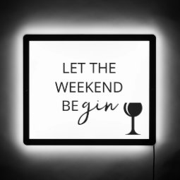 Fun Gin Bar sign | Zazzle