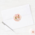 Fun Gingerbread House Holiday Party Thank You Classic Round Sticker ...