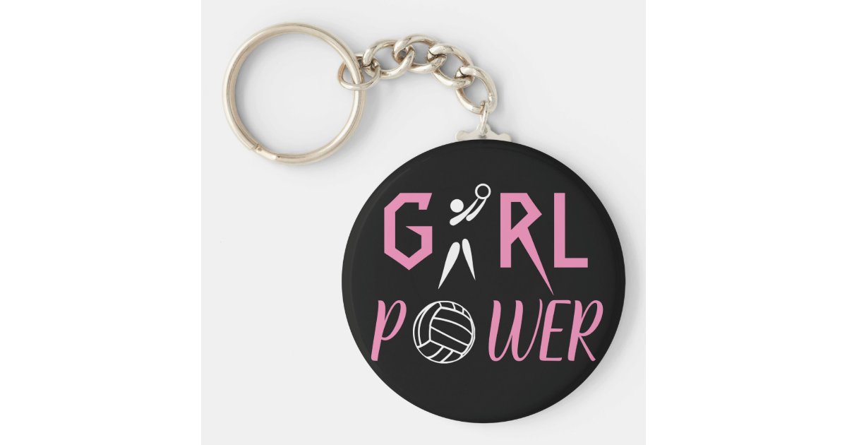 Fun Girl Power Netball Keychain | Zazzle.com