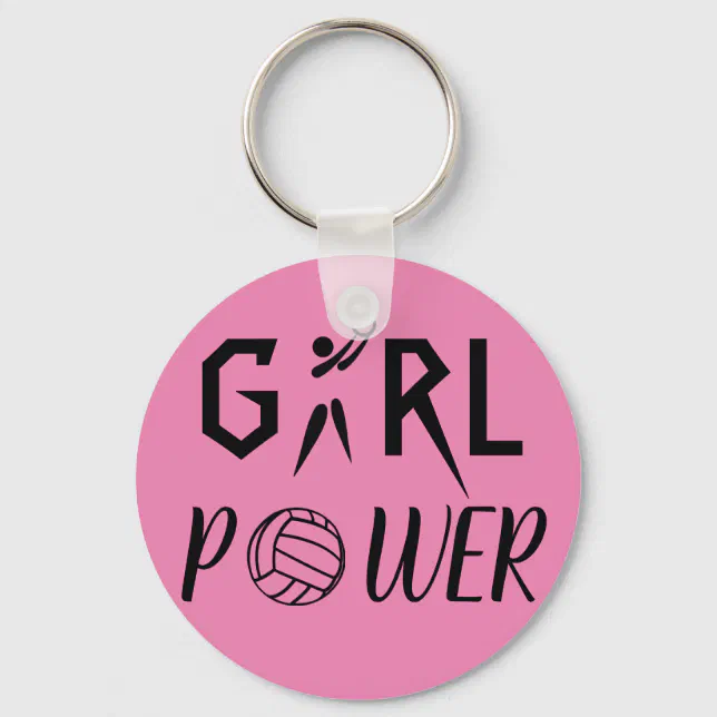 Fun Girl Power Netball Keychain | Zazzle
