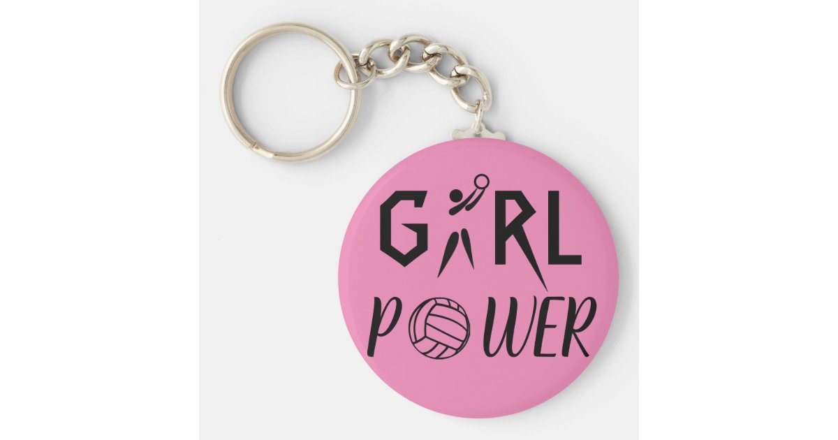 Fun Girl Power Netball Keychain | Zazzle.com