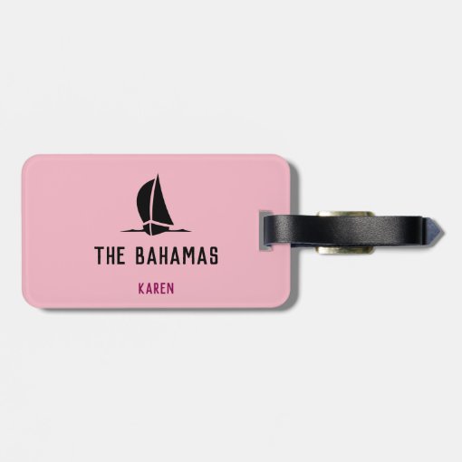Fun Girls Trippin' to... Your Destination & Name Luggage Tag | Zazzle