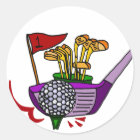 Cool Golf Ball Design Sticker | Zazzle.com
