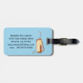 Fun Golf Cart Course Clubs Monogram Name Luggage Tag | Zazzle