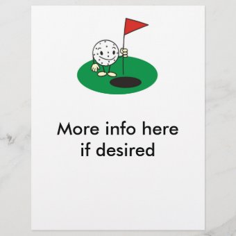 Fun Golf Flyer | Zazzle