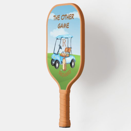 Fun Golf Guy Also Plays Pickleball Paddle | Zazzle