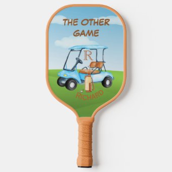 Fun Golf Guy Also Plays Pickleball Paddle | Zazzle