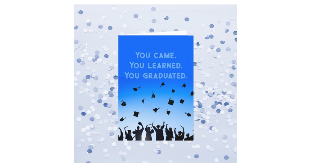 Fun Graduation Congrats card | Zazzle
