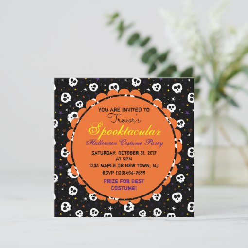 Fun Halloween Party Invitation, Customizable Invitation | Zazzle