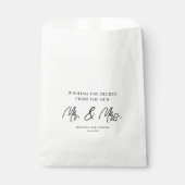 Fun Handwritten Lottery Ticket Wedding Favor Bag | Zazzle