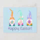 Fun Happy Easter Gnomes Bunny Ears Spring Colors Postcard | Zazzle